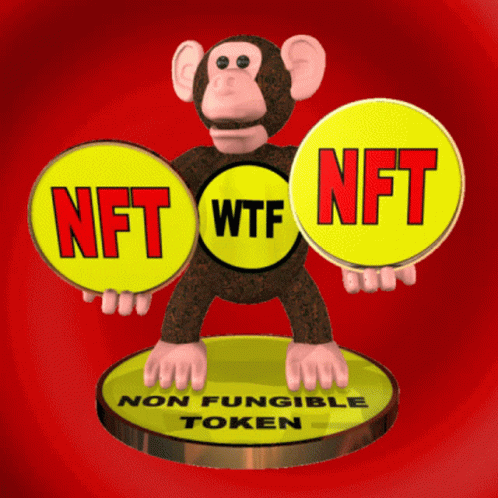 Гифка "Nft, Non fungible token, Digital asset, Digital art, Wtf, Crypto ...