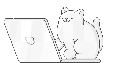 Cat Cat Typing Стикер на GIFS.RU