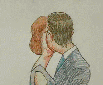 Гифка "Анимация Поцелуй Целую Билл плимптон Youre unlucky Bisou Целуются", лучшая gif анимация ...