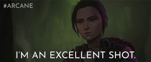 Гифка "Im an excellent shot Caitlyn kirraman Arcane Satisfied Proud of ...