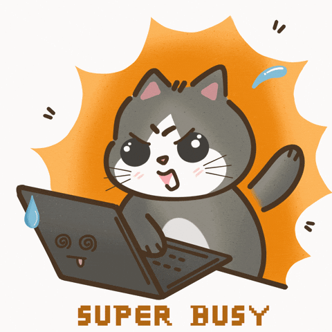 Занят Печатает ГИФ на GIFS.RU