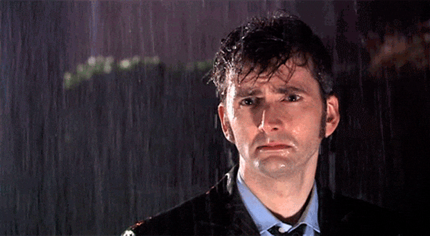 Disappointed Standing In The Rain ГИФ на Sru