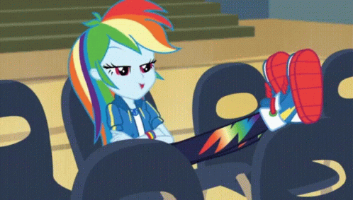 Гифка "Rainbow dash, Equestria girls, Relaxing, My little pony, Relax ...