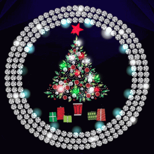 Гифка "Sparkling Shiny Christmas Xmastree December 2020 Tree Time ...