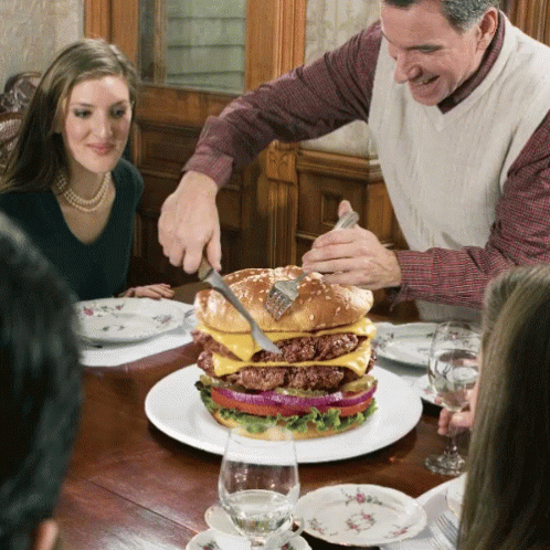 Burger Happy Thanksgiving ГИФ на GIFS.RU