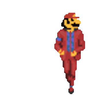 Стикер "SUPER MARIO,DANCING,DANCE MOVES,GROOVING,NINTENDO,MARIO TUXEDO ...