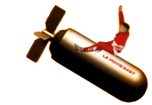 Стикер "Volando, Juanfran, Alarma, Bala, Cohete, Misile, Viajando ...