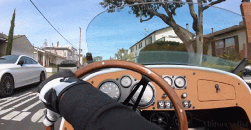 Гифка "Steering, Driving, Test drive, Roadster, Car, Classic car ...