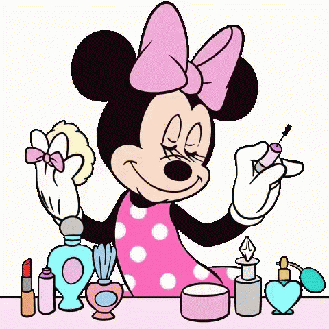 Гифка "Minnie mouse, Spray, Perfume, Avon, Beauty, Makeup, Cosmetics ...
