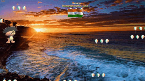 Balloons Happy Independence Day ГИФ на GIFS.RU